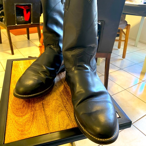 Justin Boots | Shoes | Mens Leather Ropers Boots | Poshmark
